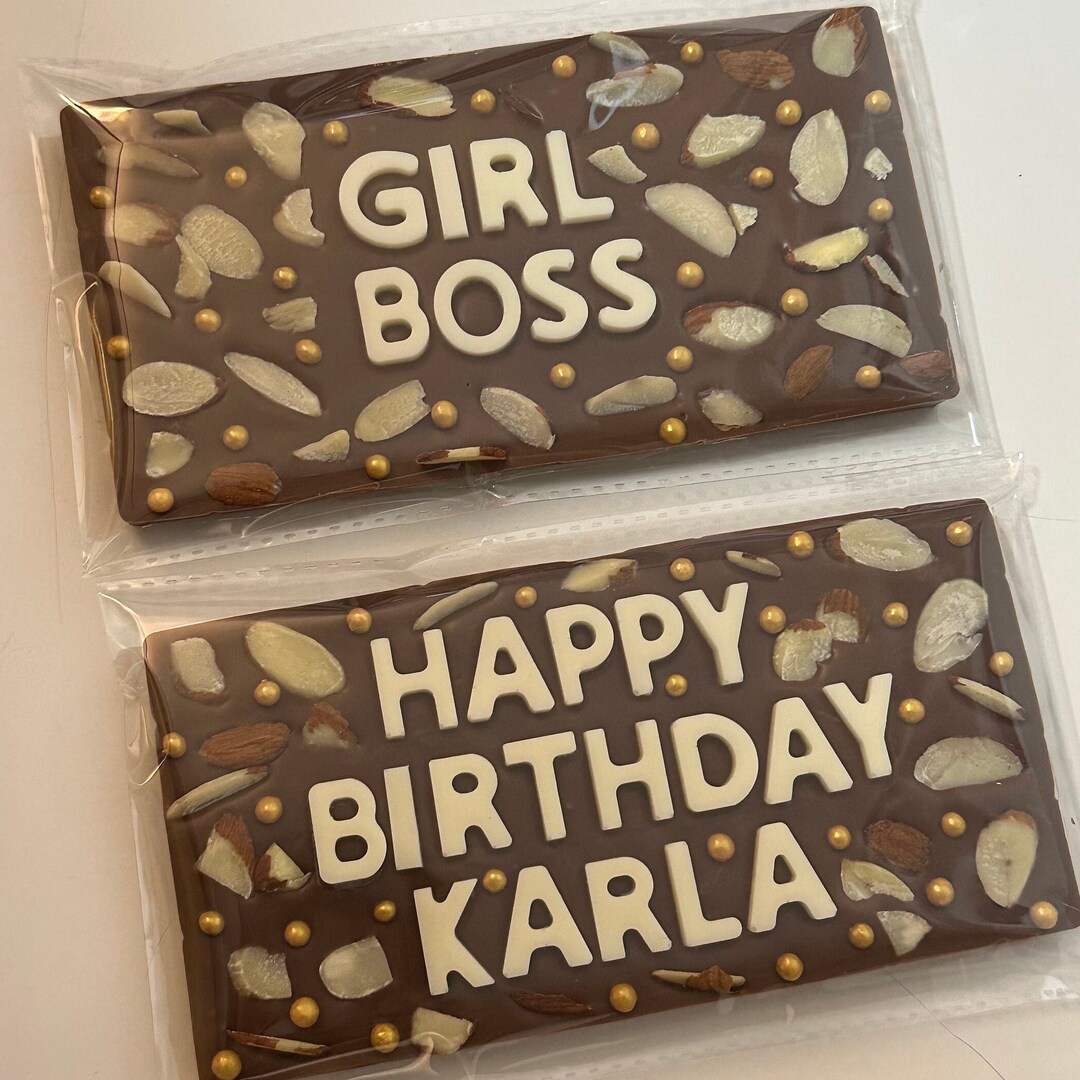 Custom Chocolate Bar for Birthday personalized - Etsy