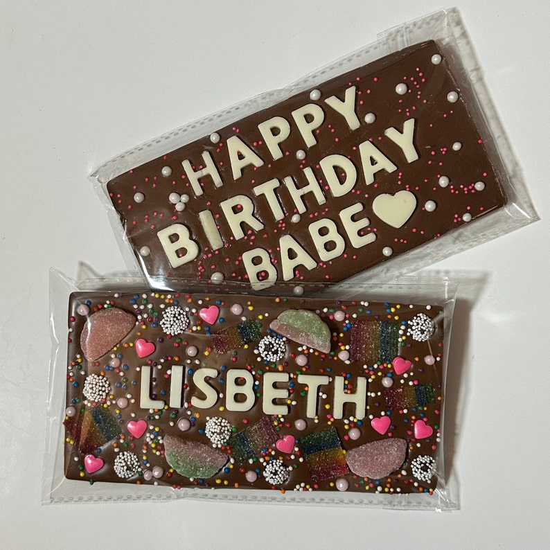 Custom Chocolate Bar for Birthday personalized - Etsy