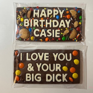 Custom Chocolate Bar personalized - Etsy