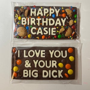 Custom Chocolate Bar for Birthday personalized - Etsy
