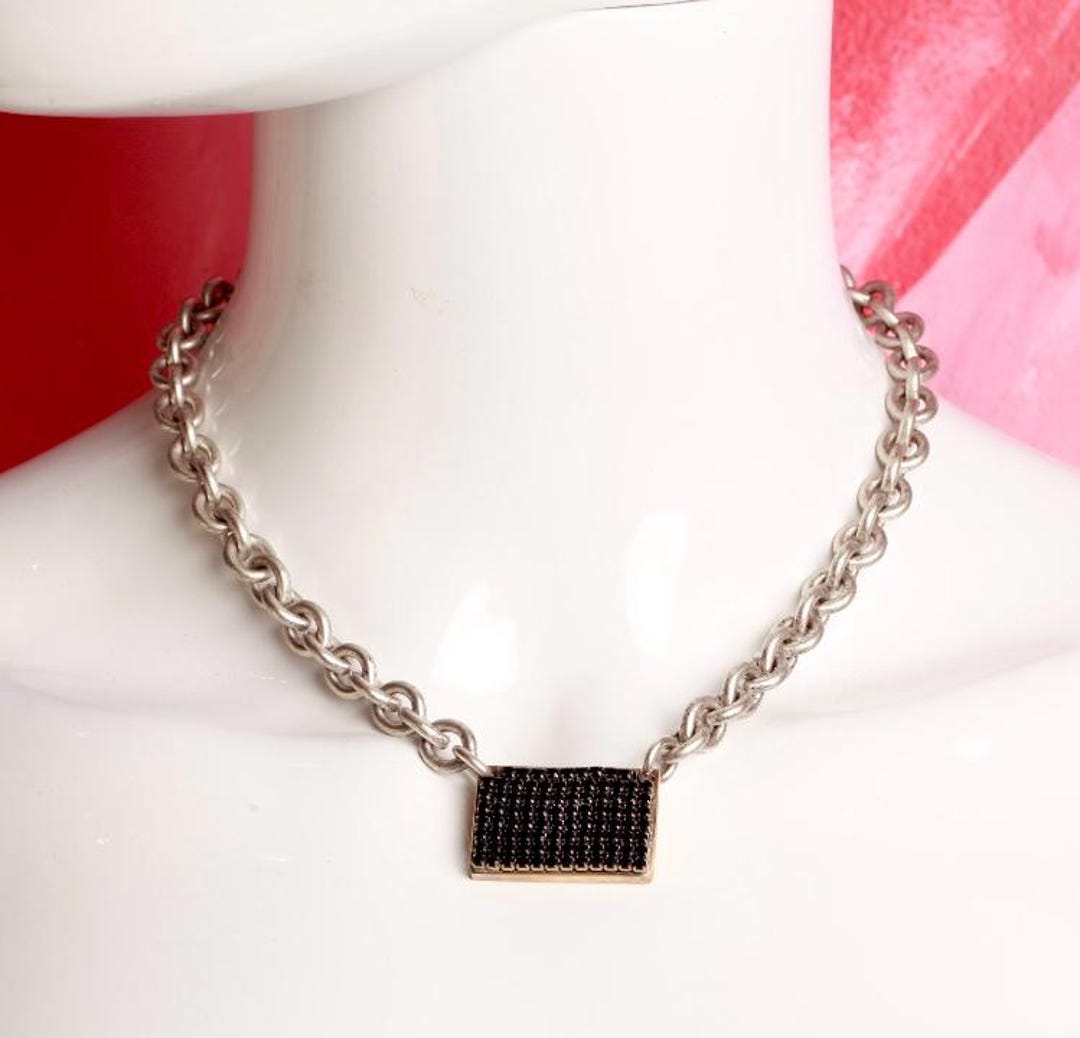 Plaque Necklace - Etsy