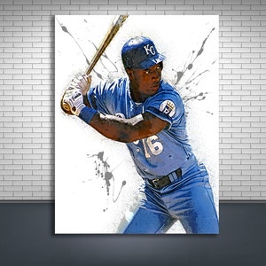 Bo Jackson Poster, Kansas City Royals, Gallery Canvas Wrap, Man Cave ...