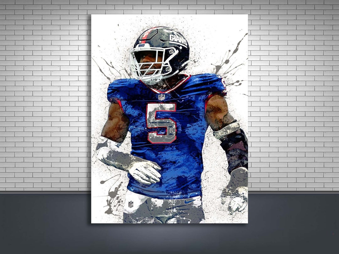 Kayvon Thibodeaux Poster, New York Giants, Gallery Canvas Wrap, Wall ...
