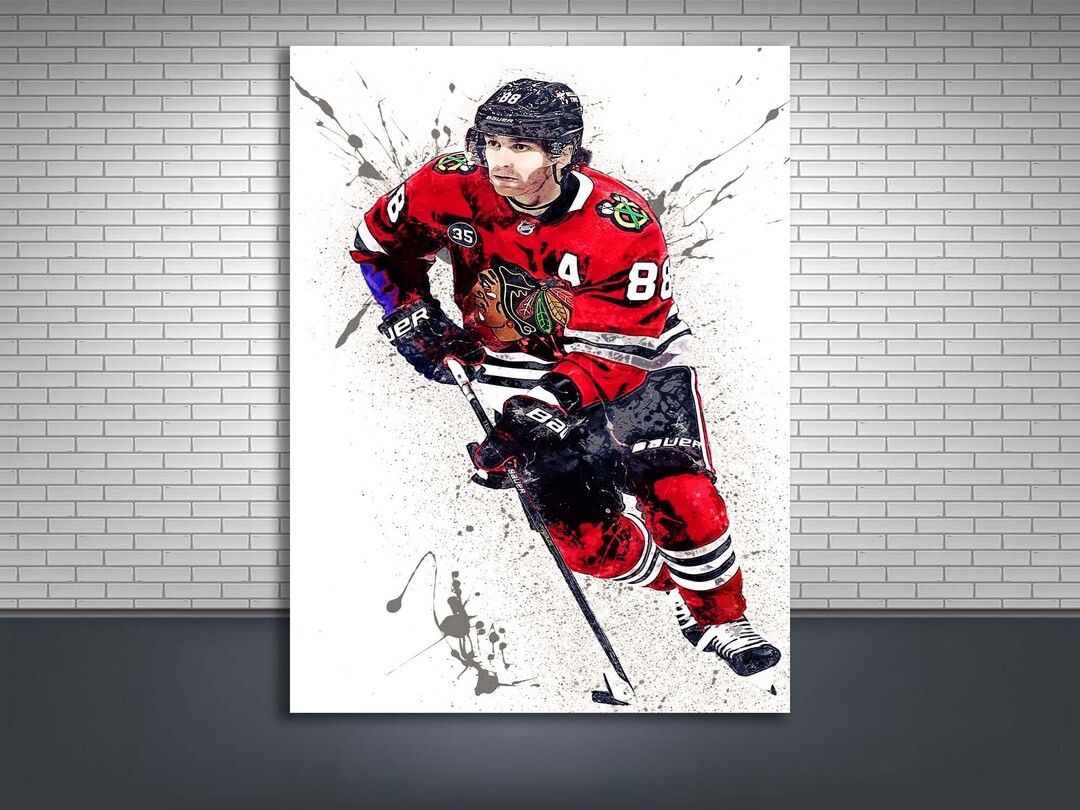 Patrick Kane Poster, Gallery Canvas Wrap, Chicago Blackhawks, Man Cave, Kids Room, Game Room ...