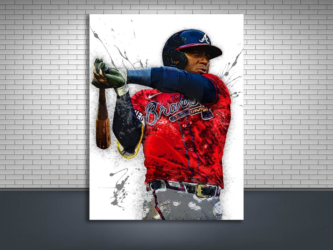 Ozzie Albies Poster, Atlanta Braves, Gallery Canvas Wrap, Man Cave, Kids Room, Game Room, Bar - Etsy