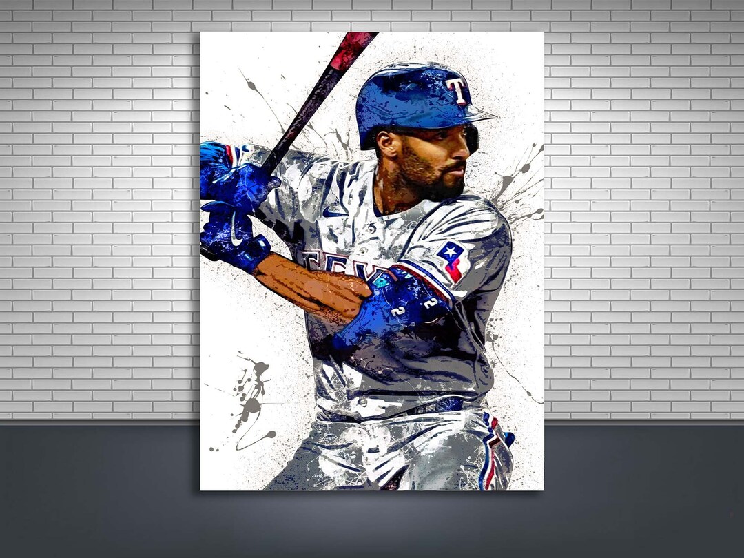 Marcus Semien Poster, Texas Rangers, Gallery Canvas Wrap, Man Cave ...