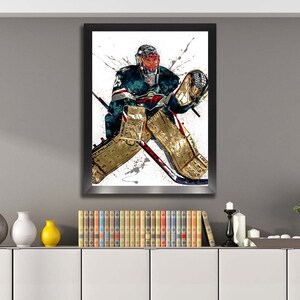 Marc-andre Fleury Poster Print, Gallery Canvas Wrap, Minnesota Wild ...