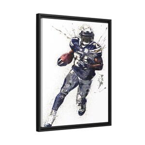 Ladainian Tomlinson Poster, Gallery Canvas Wrap, Los Angeles Chargers ...
