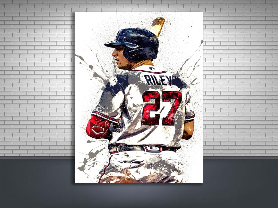 Austin Riley Poster Print, Gallery Canvas Wrap, Atlanta Braves, Man ...