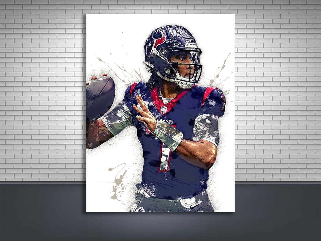 CJ Stroud Poster Houston Texans Gallery Canvas Wrap Man - Etsy