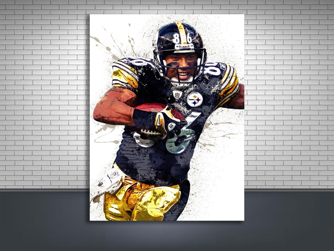 Hines Ward Poster Print, Gallery Canvas Wrap, Pittsburgh Steelers, Man ...