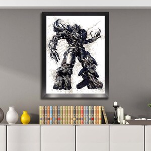 Megatron Poster Print, Gallery Canvas Wrap, Transformers, Wall Art, Man ...