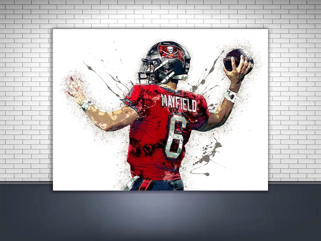 Baker Mayfield Poster, Tampa Bay Buccaneers, Gallery Canvas Wrap, Man ...