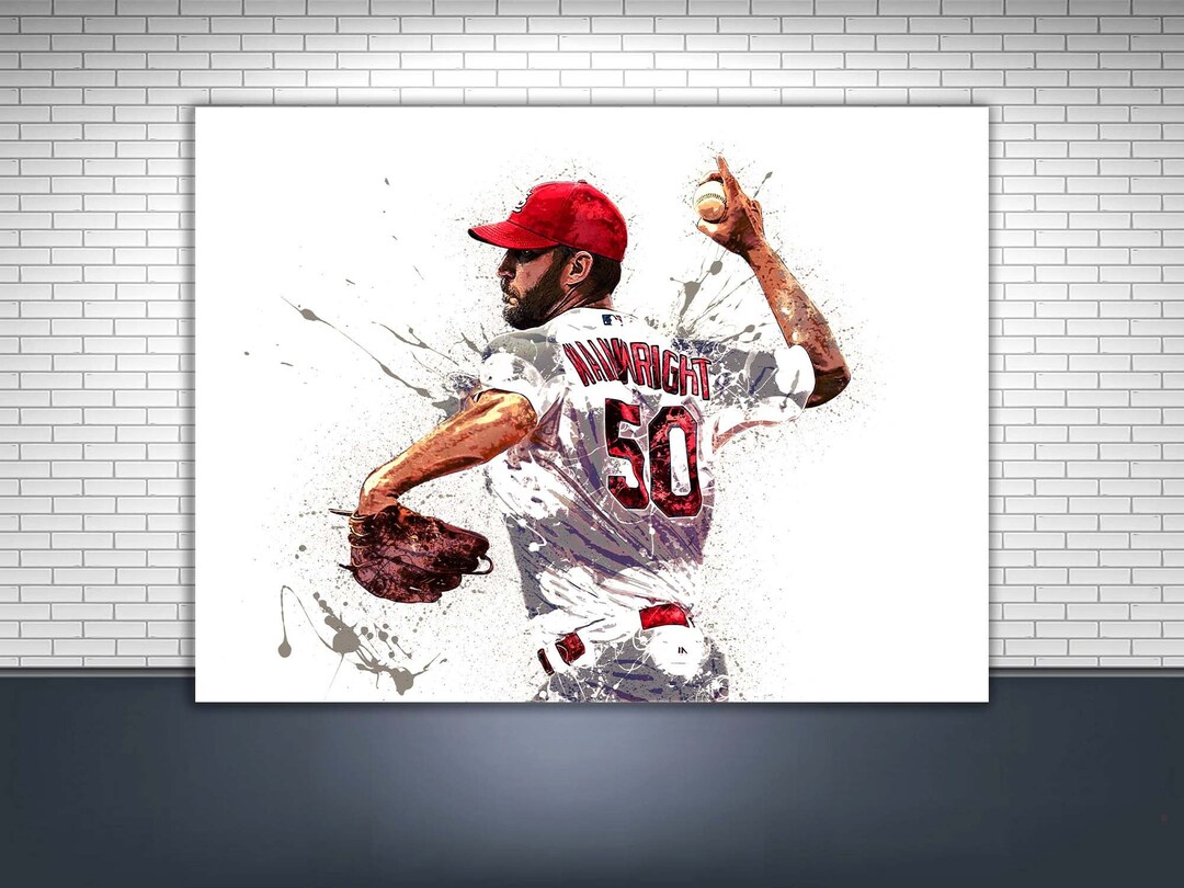 Adam Wainwright Poster, St. Louis Cardinals, Gallery Canvas Wrap Art ...