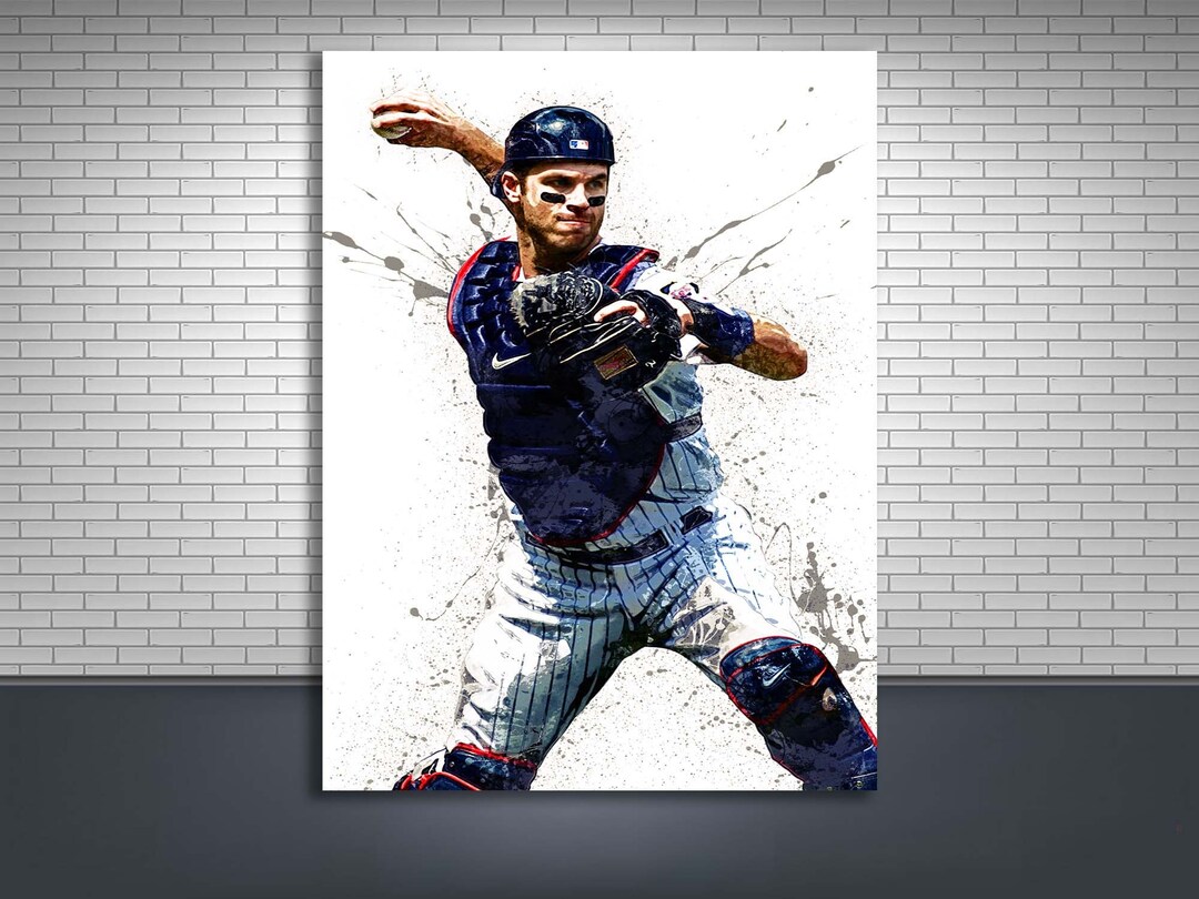 Joe Mauer Poster, Minnesota Twins, Gallery Canvas Wrap, Man Cave, Kids ...