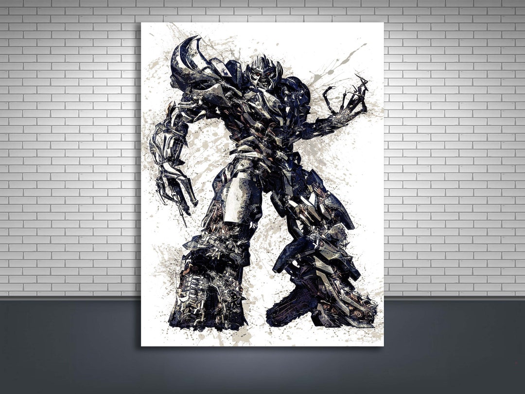 Megatron Poster Print, Gallery Canvas Wrap, Transformers, Wall Art, Man ...