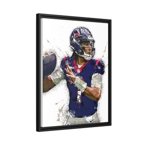 CJ Stroud Poster, Houston Texans, Gallery Canvas Wrap, Man Cave, Kids ...