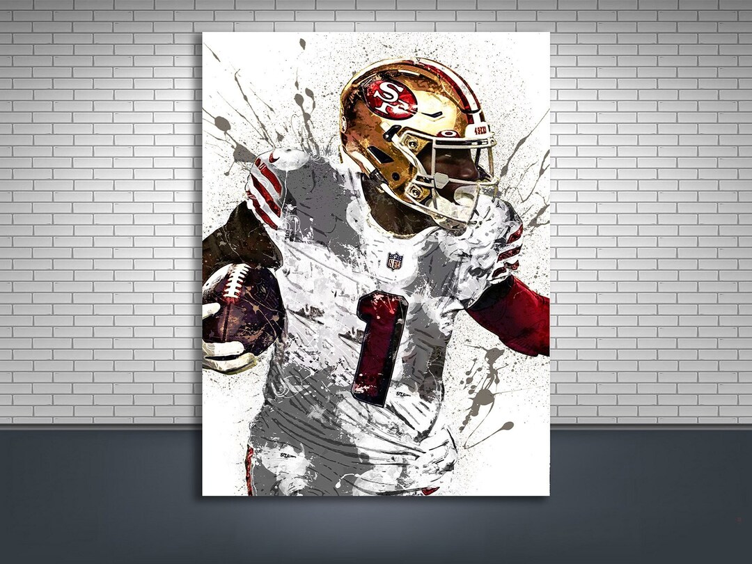 Deebo Samuel Poster, San Francisco 49ers, Gallery Canvas Wrap, Man Cave ...