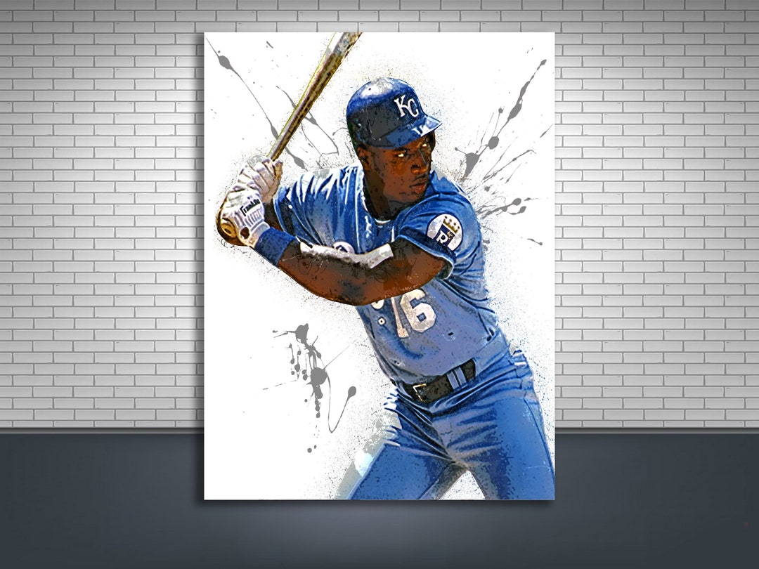 Bo Jackson Poster, Kansas City Royals, Gallery Canvas Wrap, Man Cave ...