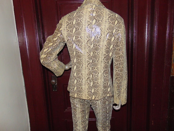 Andrew Marc Snake Skin Suit - Gem