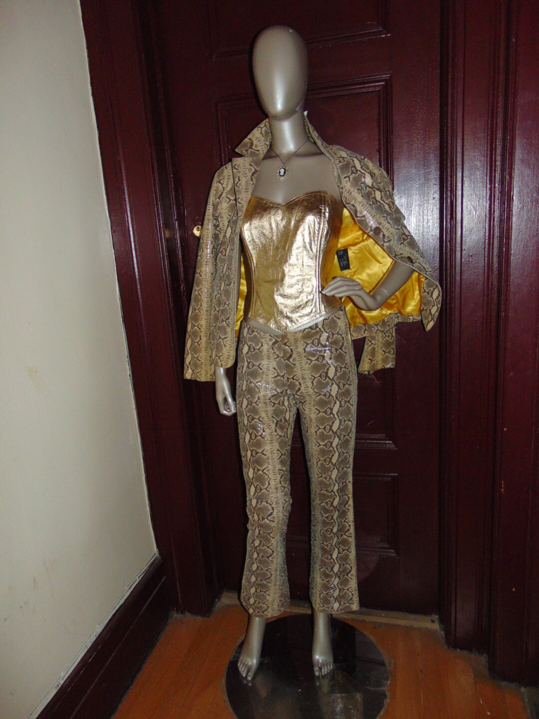 Andrew Marc Snake Skin Suit - Etsy