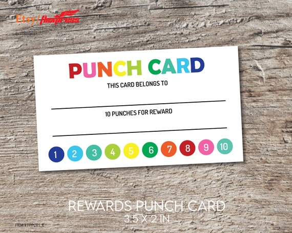 Loyalty Punch Cards