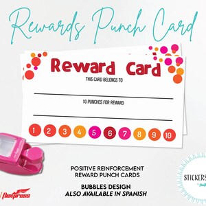 Rewards Punch Card | Small Business Loyalty Card | Set of 50 Cards ...
