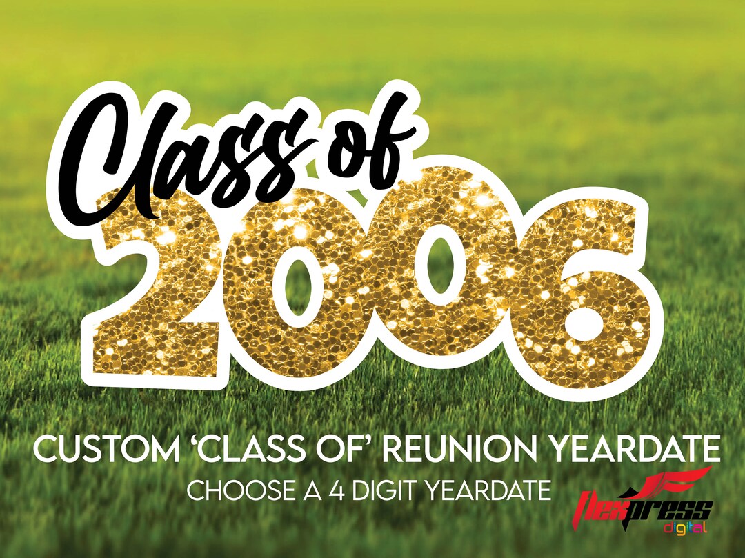 Custom Class of Year Yard Sign High School Graduation College ...