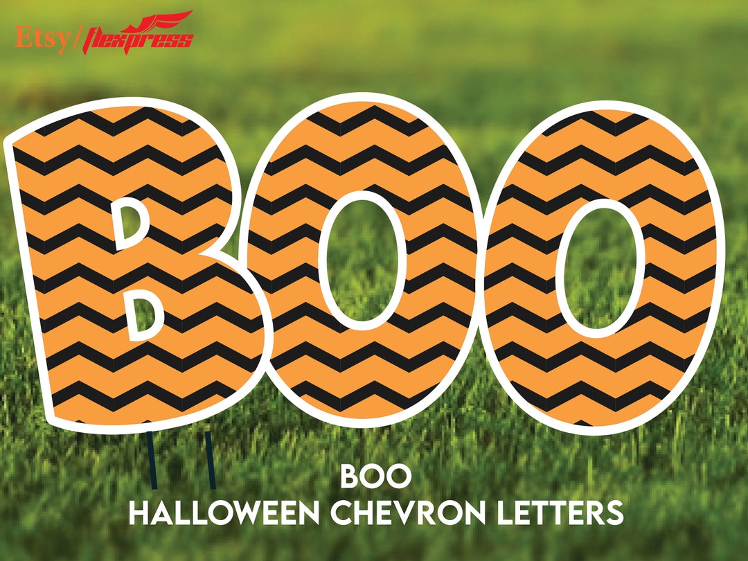 BOO Halloween Theme Letters 24 Inch Tall Yard Signs 3 - Etsy