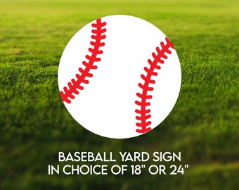 Baseball Yard Sign - Etsy