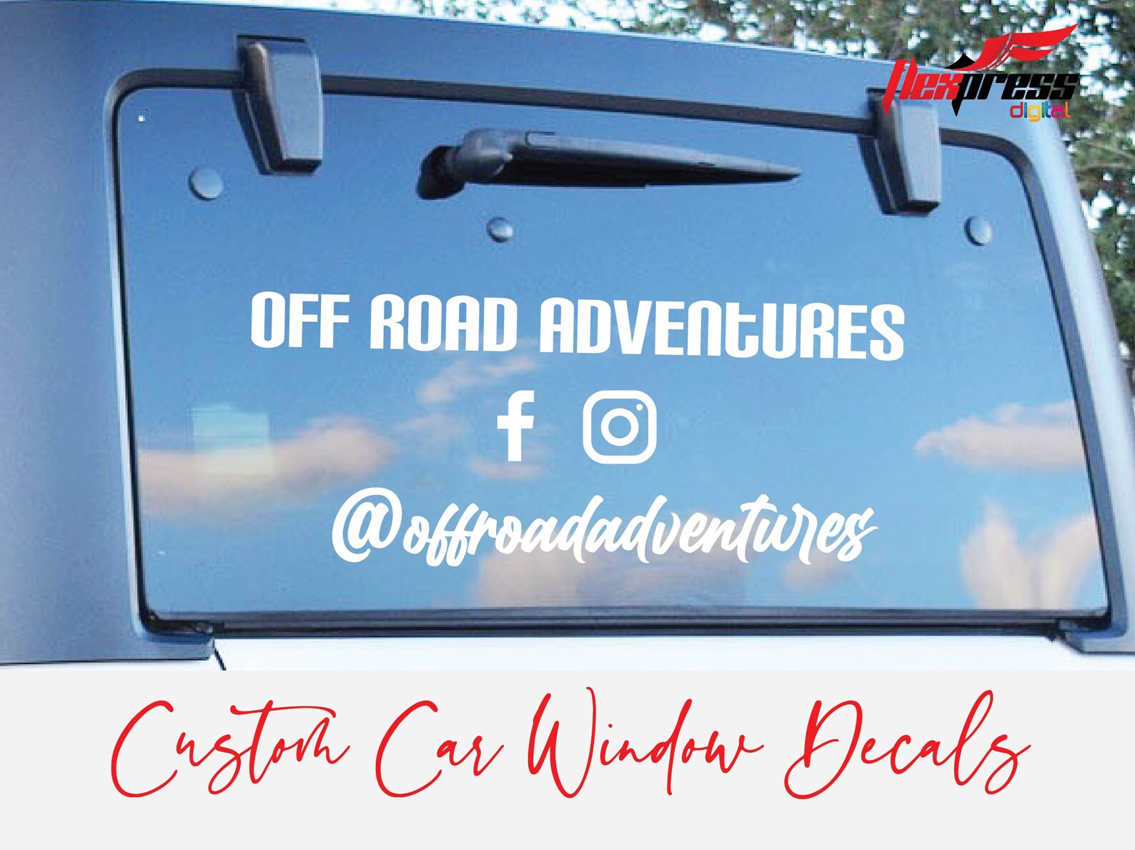 Social Media Sticker for Car and Truck Window | Facebook Snapchat ...