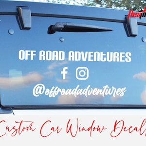 Social Media Sticker for Car Window | Facebook Snapchat Youtube ...