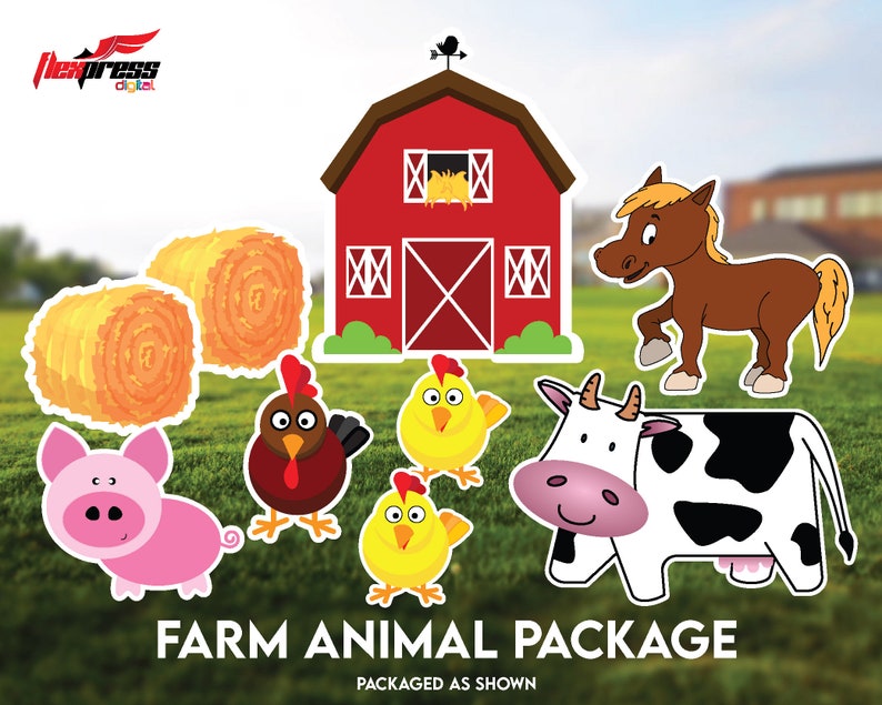 Farm Animal Package Fun for All Ages Yard Display - Etsy