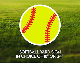 Softball Yard Sign - Etsy