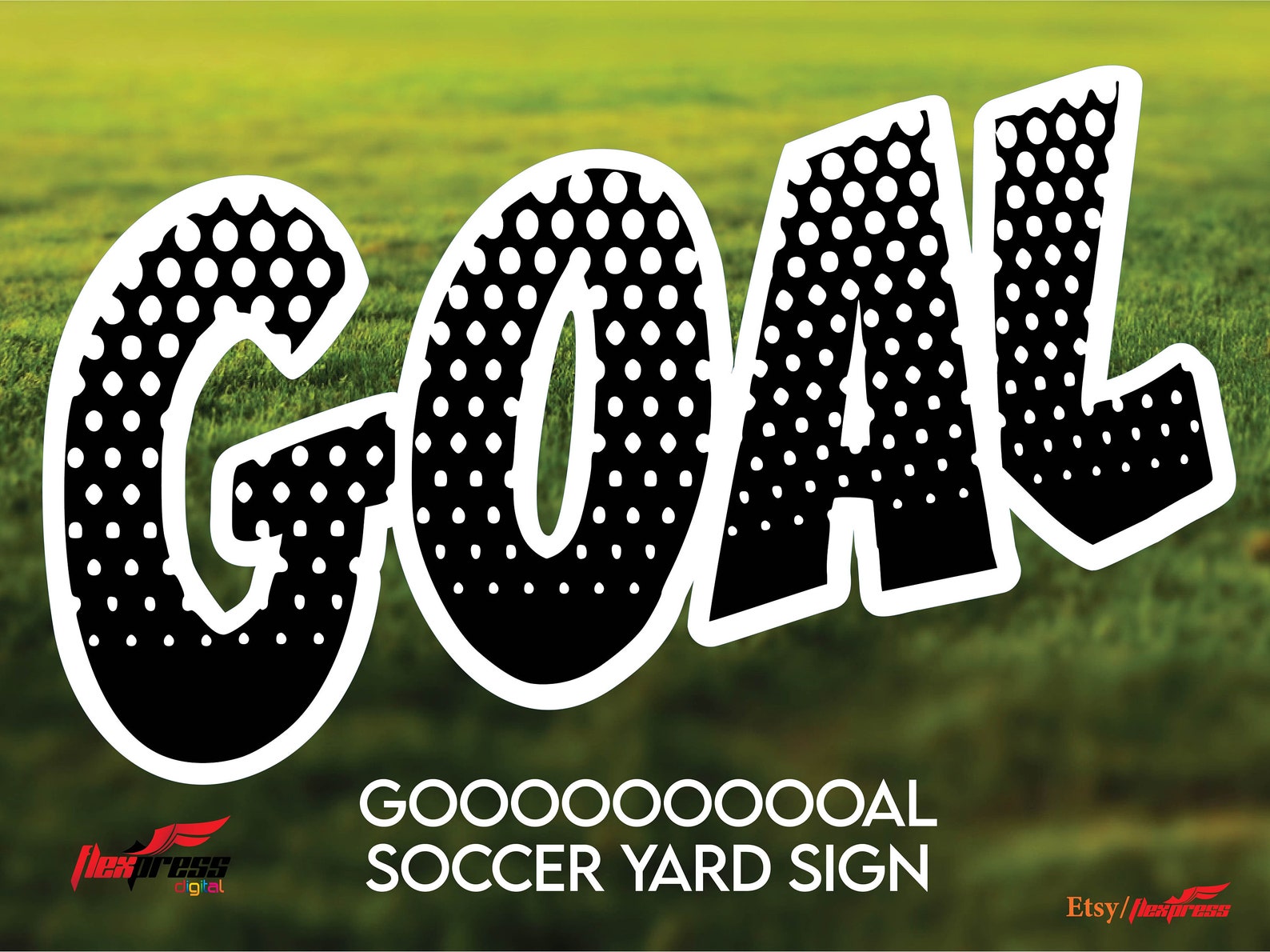 GOAL Soccer Sports Yard Sign | Soccer GOAL Yard Sign | Support Your ...