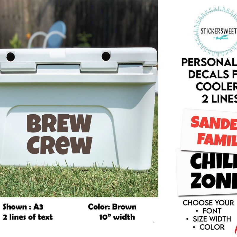 Cooler Decal - Etsy