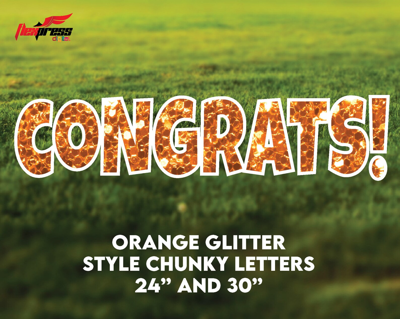 CONGRATS! Glitter Style Chunky Letter Set Celebrate ANY Occasion - Etsy