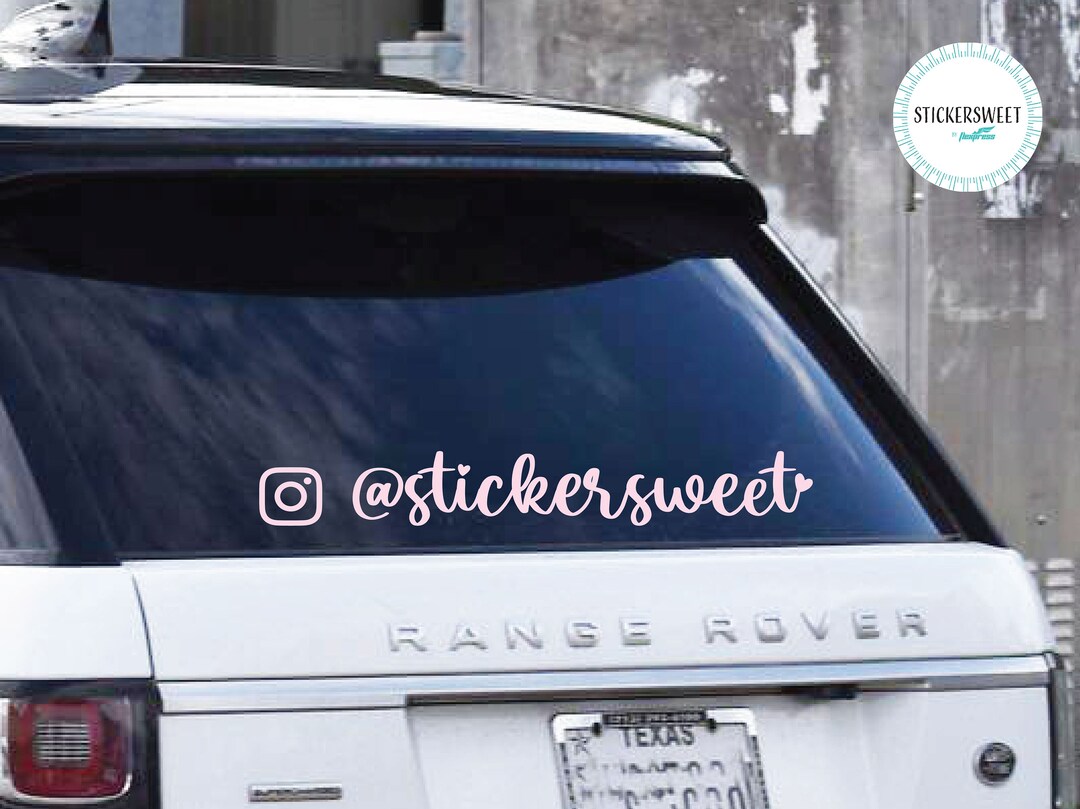 Social Media Sticker for Car and Truck Window | Facebook Snapchat ...