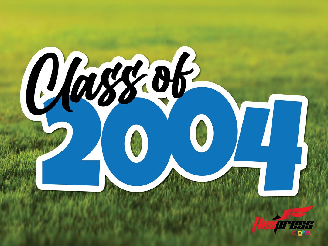 Class of 2024 Year Yard Sign High School Graduation College Graduation ...