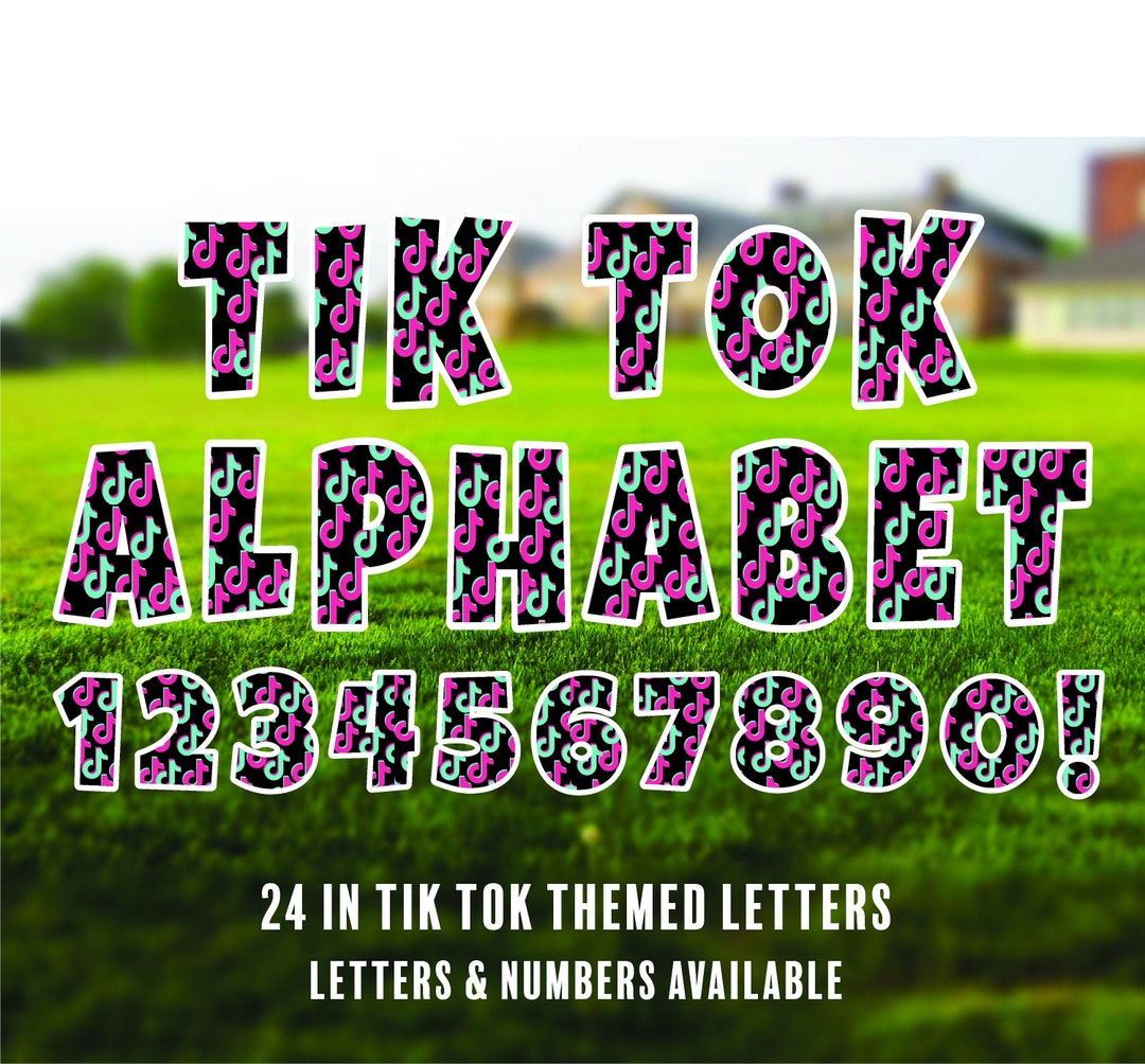 Chunky Letters & Numbers Tiktok Themed 24 Luckiest Guy Font - Etsy