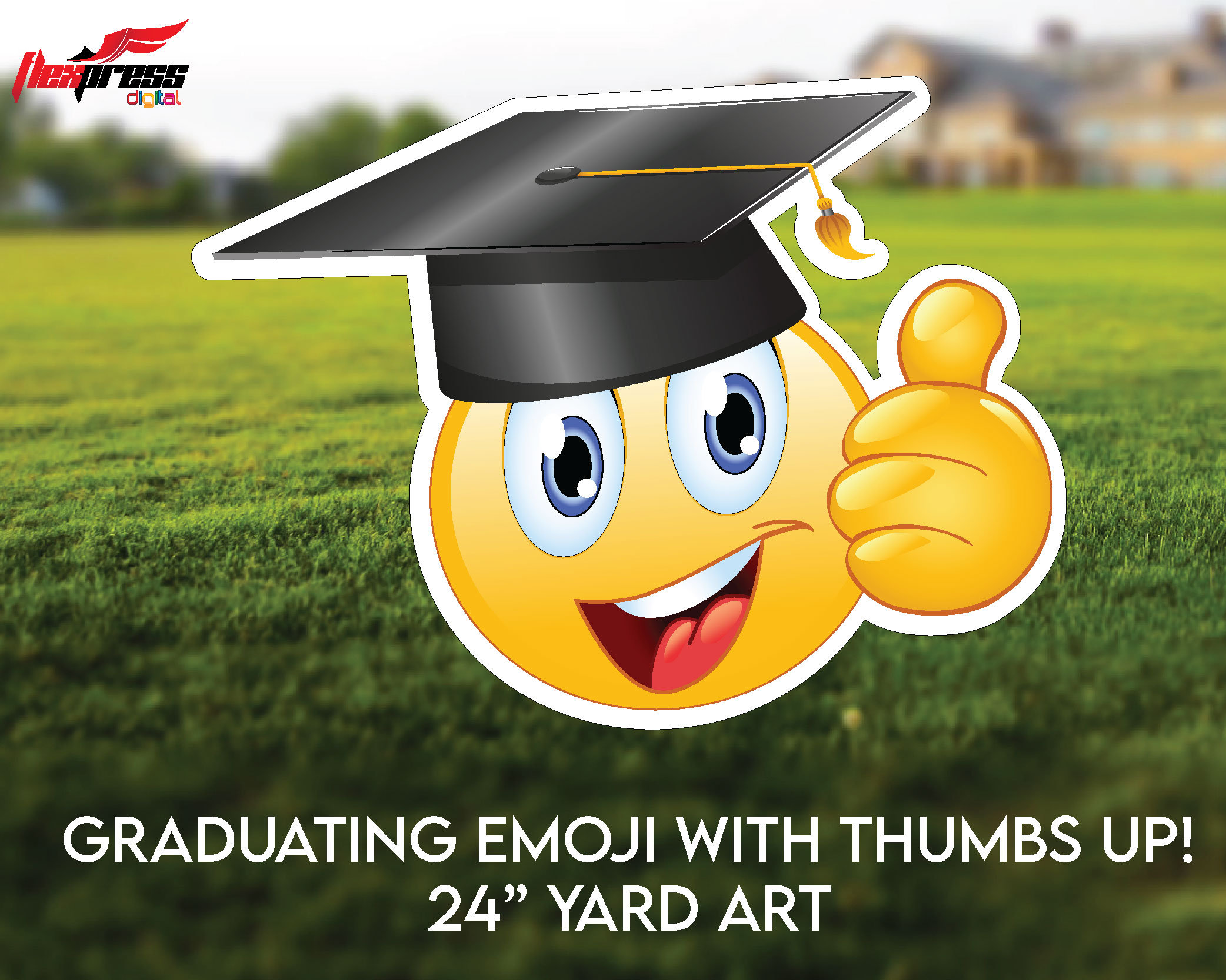 Graduating Emoji Yard Sign with Comic Book Theme | Etsy