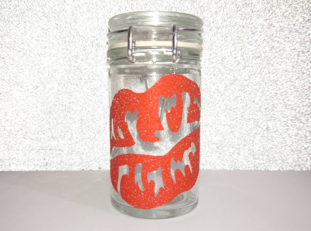 Stash Jar Glass Lock Tight Lid Rubber Seal Jar Storage Herbs - Etsy