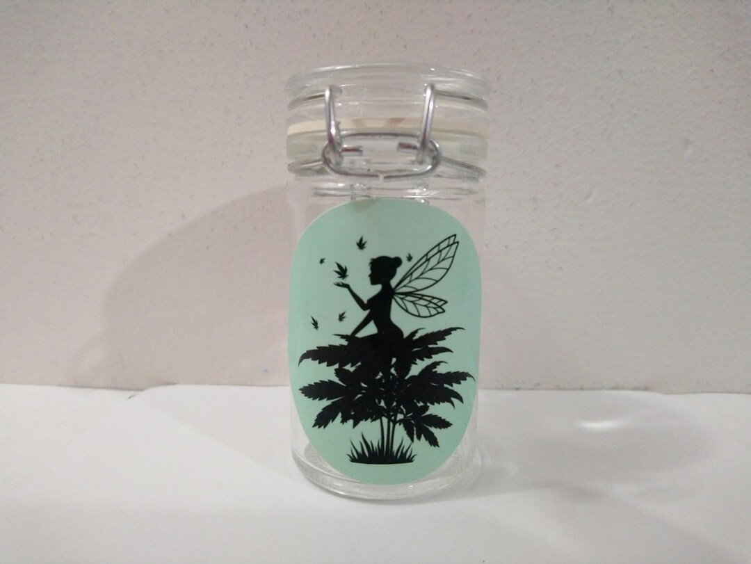 Stash Jar Lock Tight Lid Smell Proof Glass Storage Container Spice Jar ...