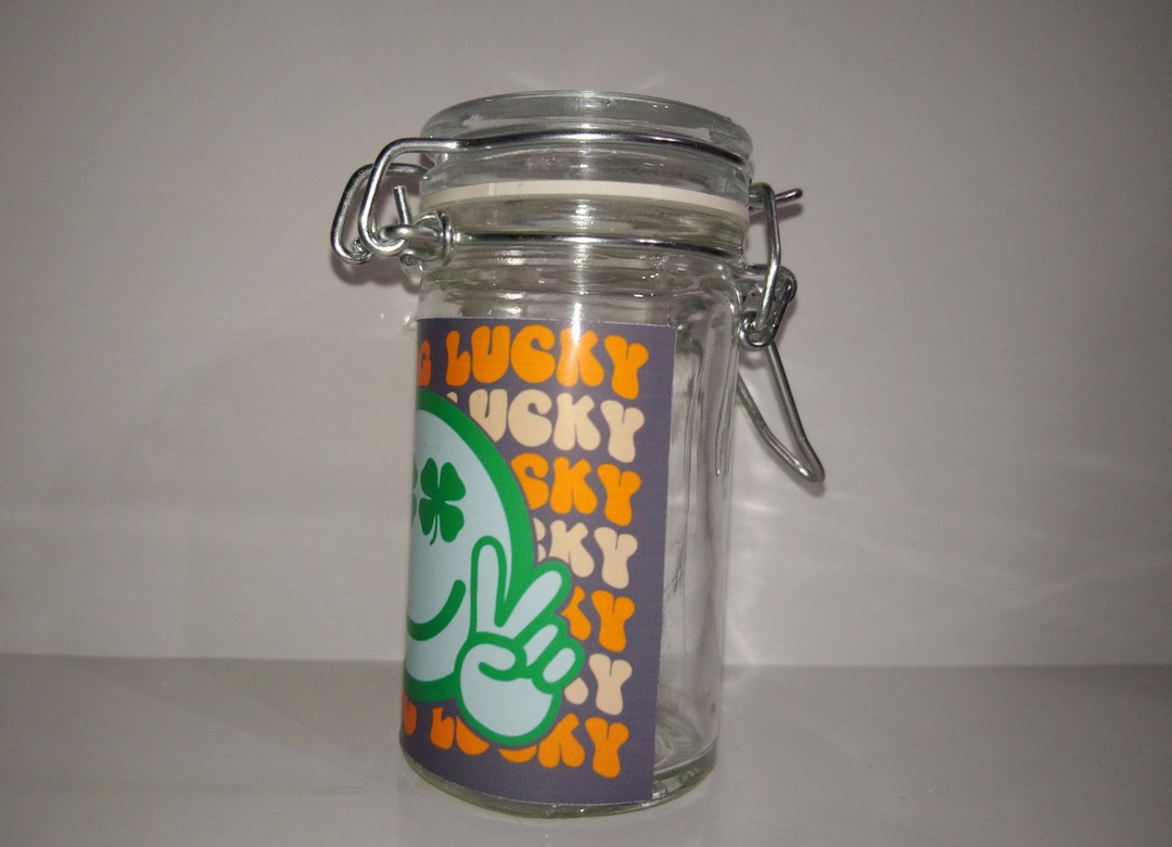 Stash Jar Spice Lock Tight Lid Smell Proof Glass Storage Container ...