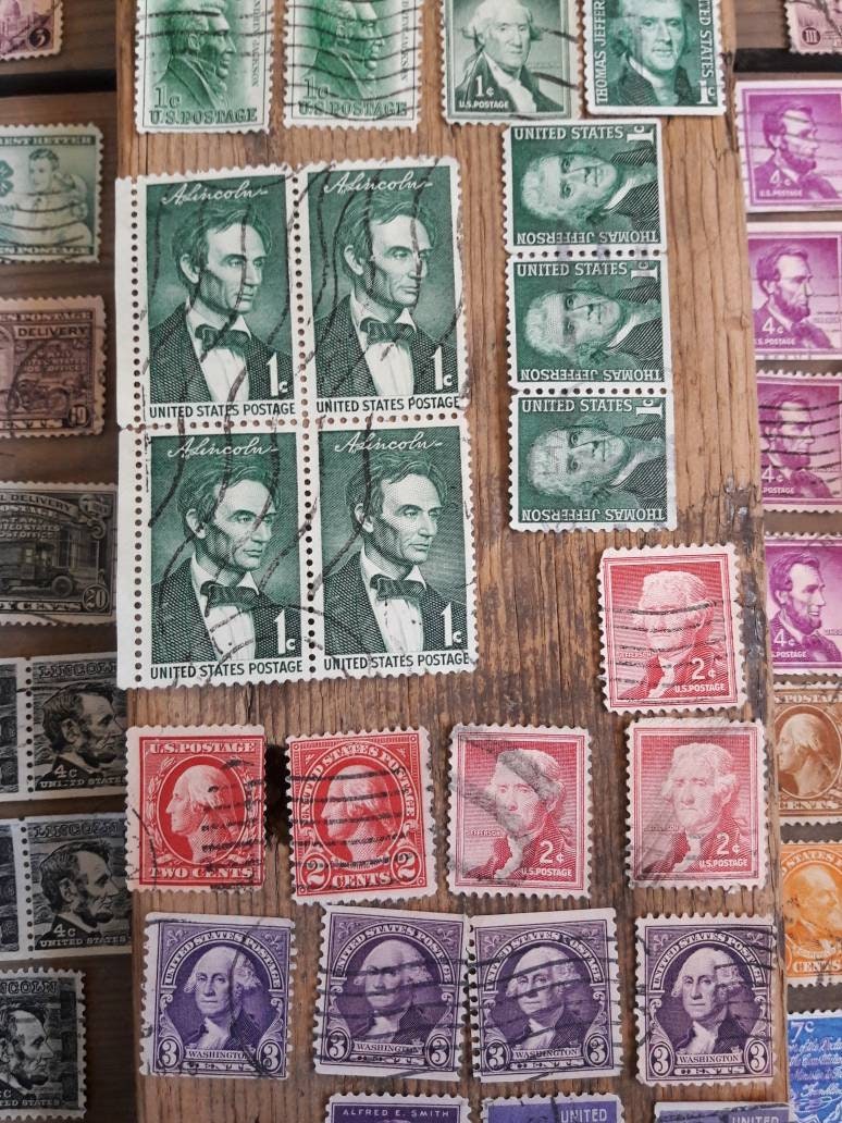 Vintage STAMP COLLECTION US Postal Early 20th Century - Etsy