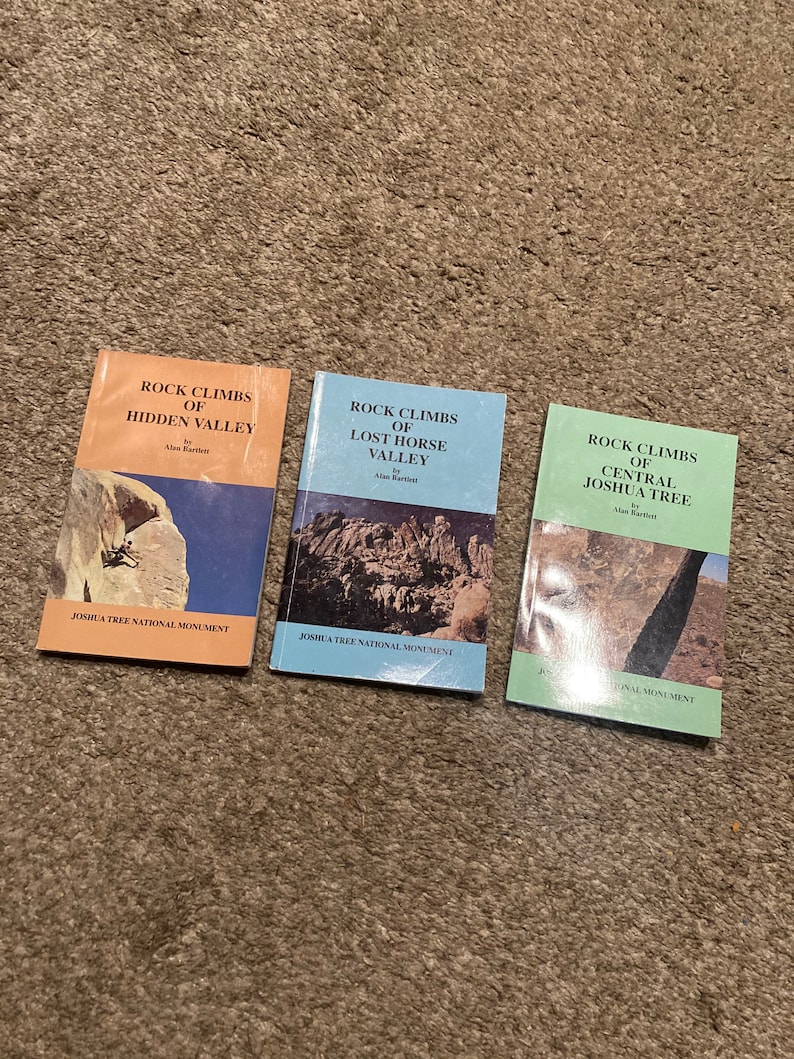 Alan Bartlett Joshua Tree Climbing Guide Books Rock Climbing J | Etsy