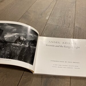 Ansel Adams Yosemite and the Range of Light Art Book Photography 1982 ...