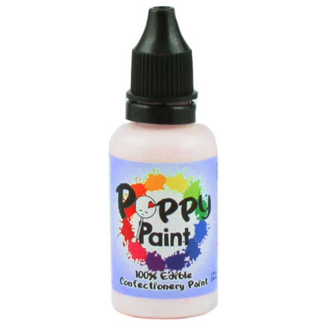 Peach Edible Poppy Paint, Fast Drying Poppy Paint for Cakes, Cookies ...