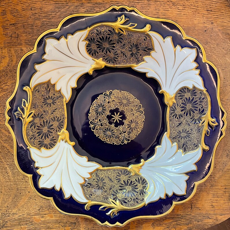 Gorgeous Vintage Echt Weimar Kobalt Blue Platter-made in Germany in 50s ...