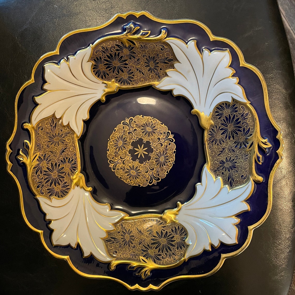 Gorgeous Vintage Echt Weimar Kobalt Blue Platter-made in Germany in 50s ...